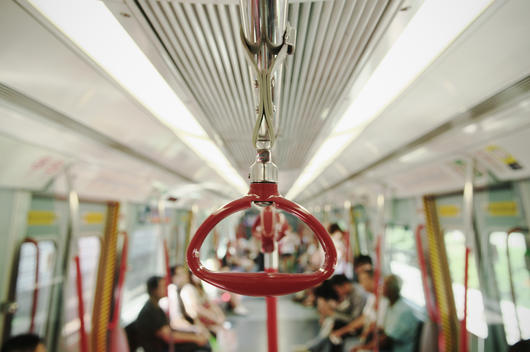 Handle in train - Stock Image - Everypixel