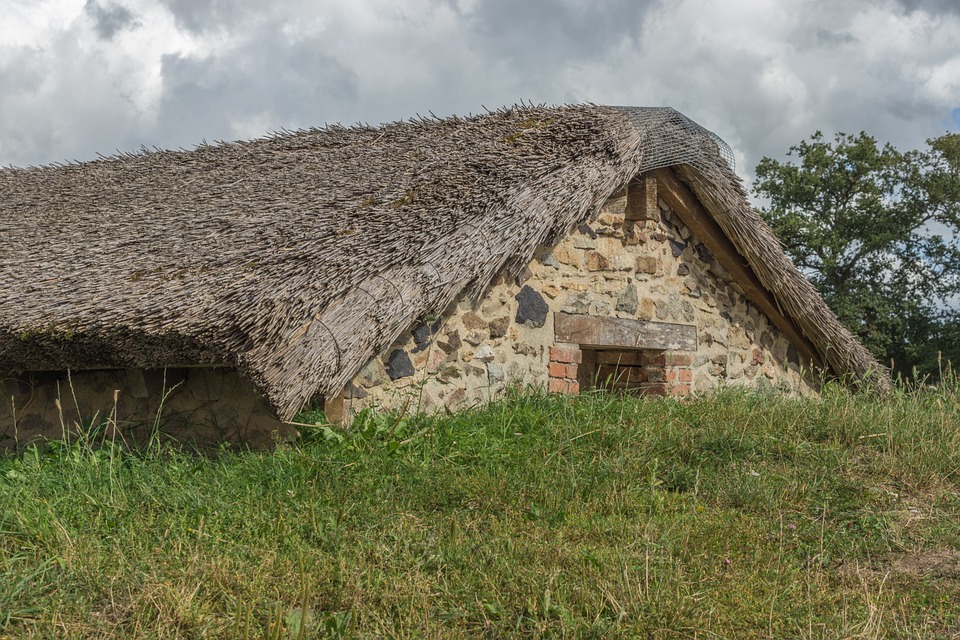 house, thatch, ecology - Stock Image - Everypixel