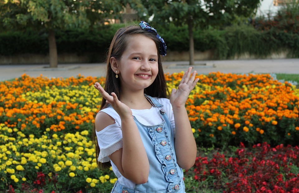 flowers, daria, happiness - Stock Image - Everypixel