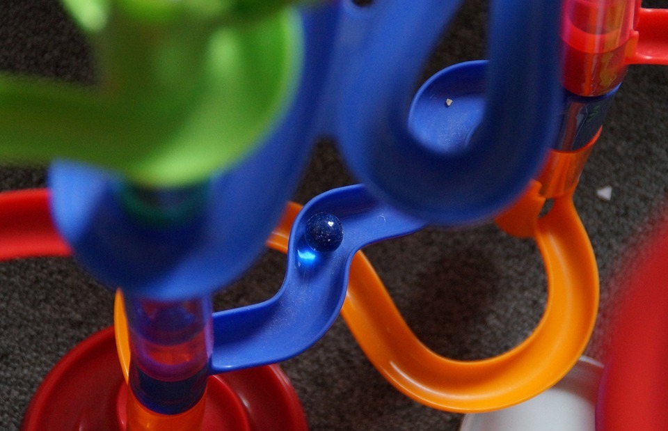 marble, roll, marble railway - Stock Image - Everypixel