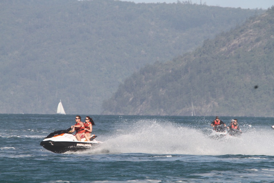 personal watercraft, jet ski, jet boat - Stock Image - Everypixel