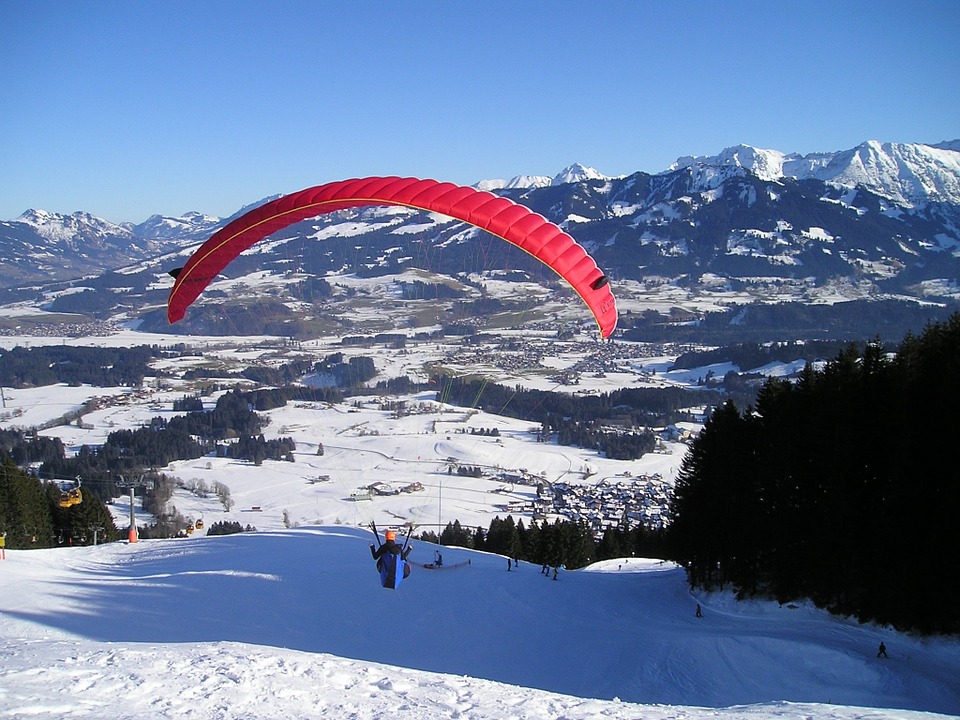 paragliding, fly, paraglider - Stock Image - Everypixel