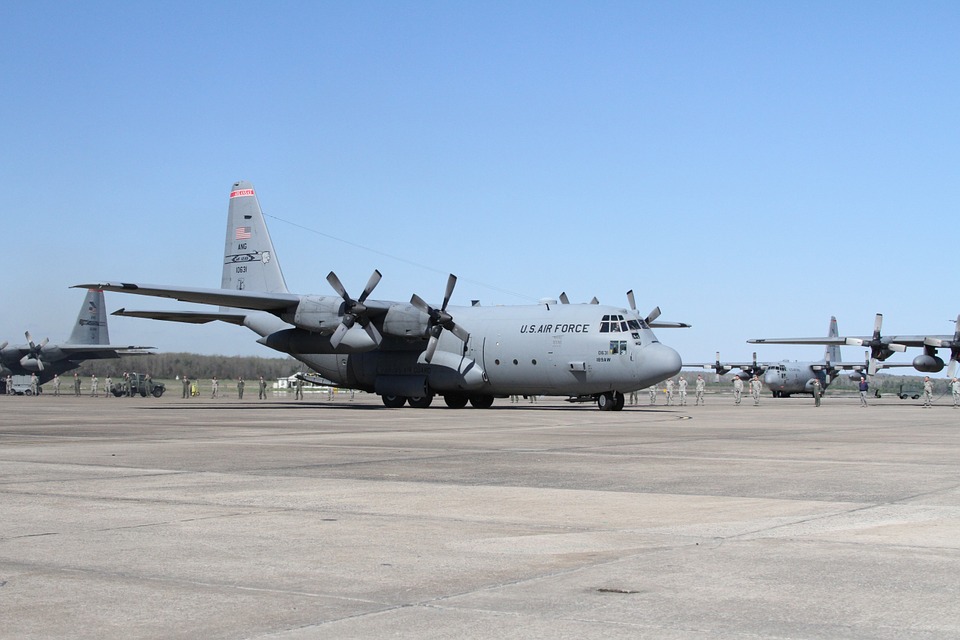 c-130, military, airplane - Stock Image - Everypixel